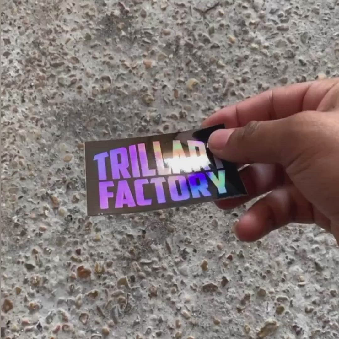TRILLARTFACTORY™ Holographic Logo sticker – Trill Art Factory